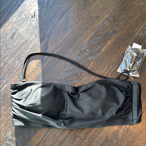 J. Crew | Swim | Jcrew Black Strapless Bandeau Bathing Suit Top | Poshmark